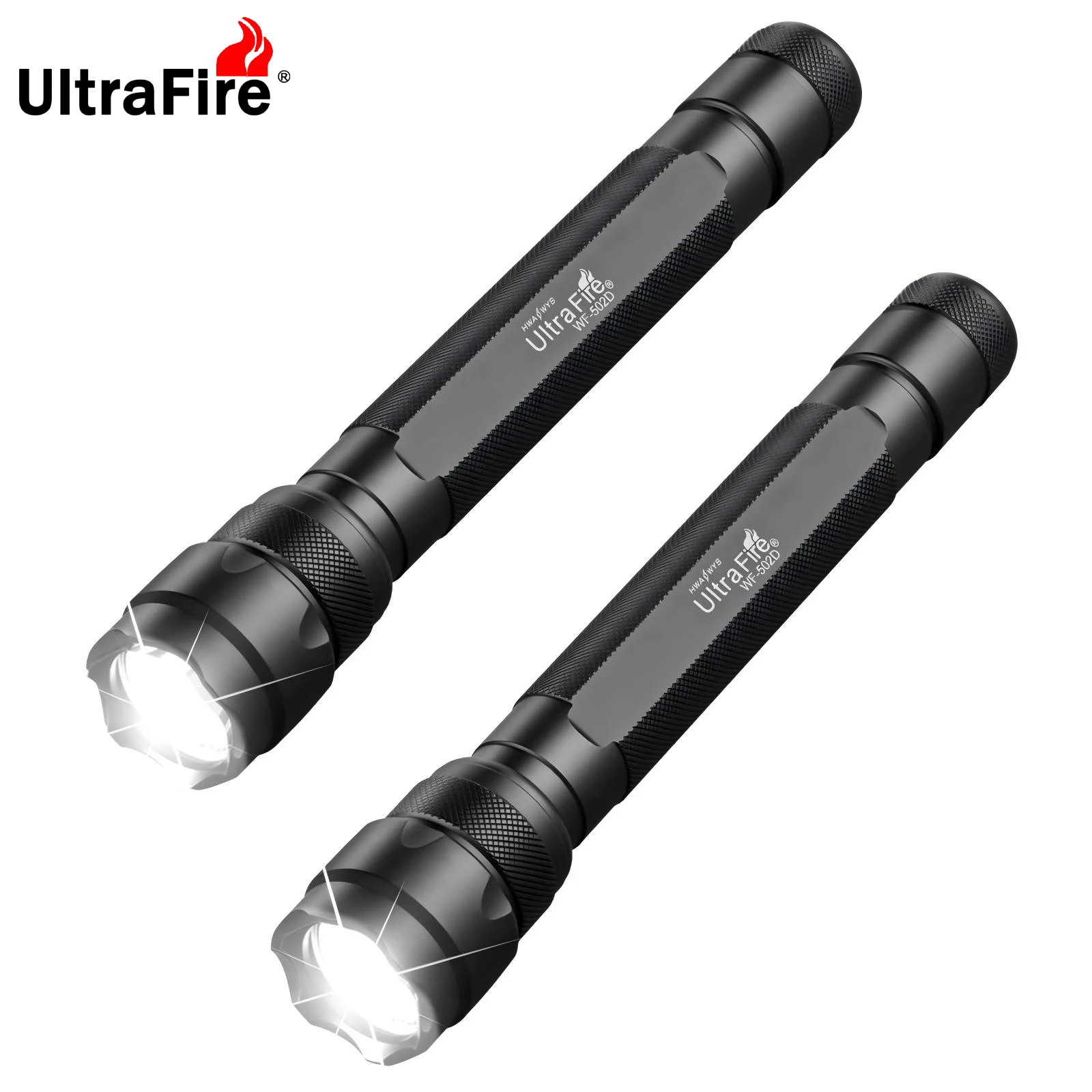 UltraFire-WF-502D-Tactical-Flashlight-3-Lighting-Modes-1300LM-Powerful ...
