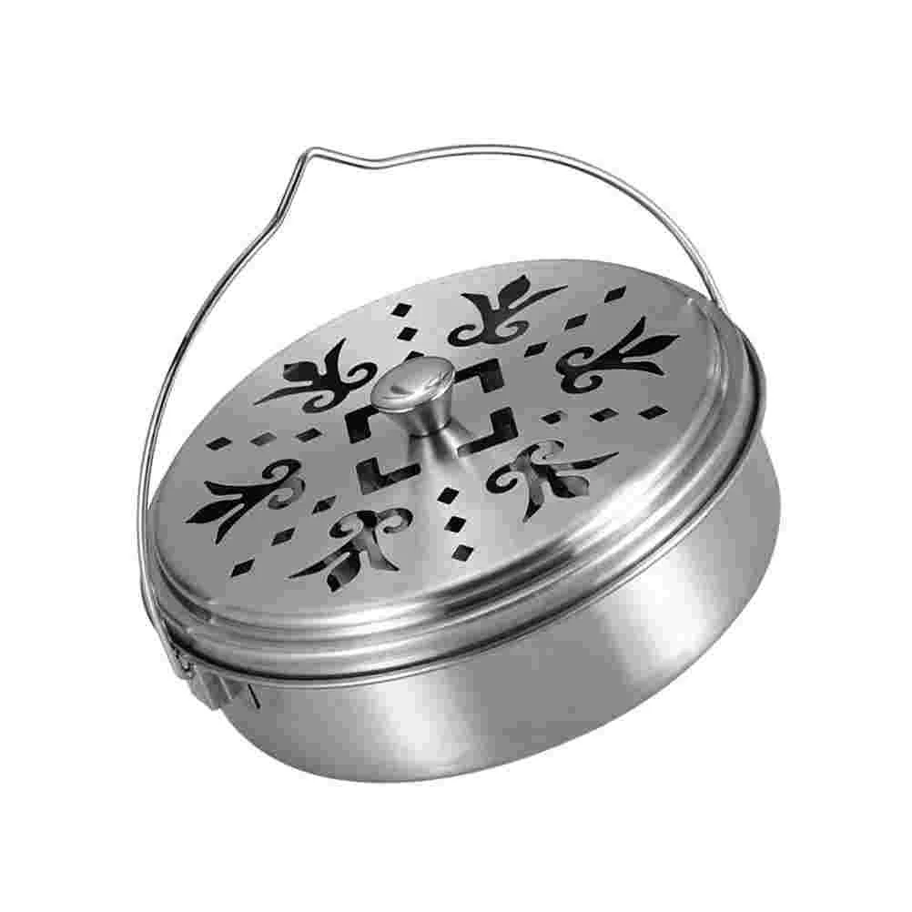 Holder-Mosquito-Burner-Coil-Coils-Box-Black-Outdoor-Spiral-Portable ...