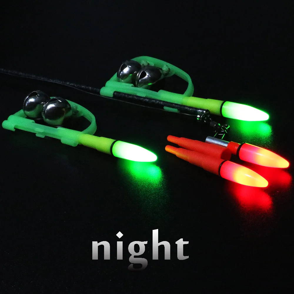 Fishing Light CR425 Battery USB Charge Clip Rod Tip Fish Bell Alarm ...