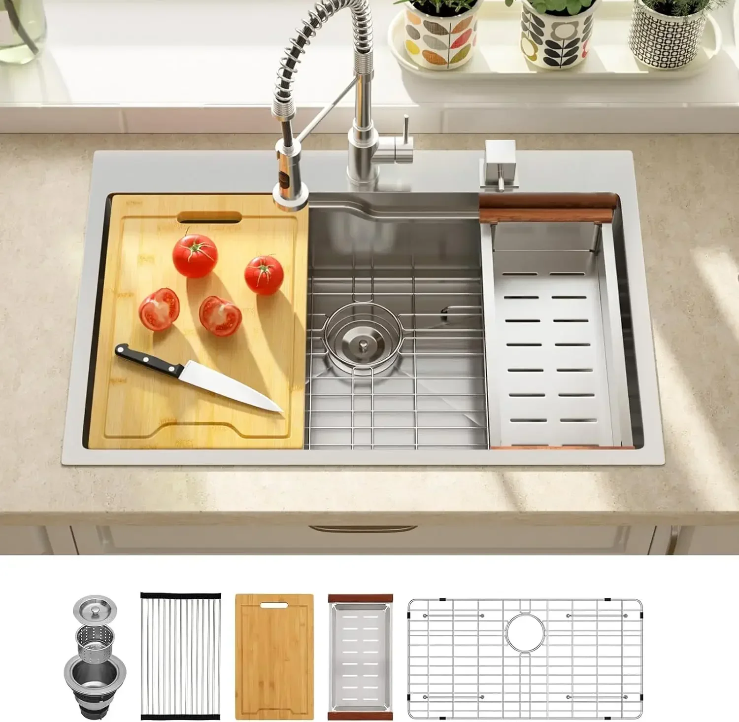Lordear Sink Review: Is This 33x22 Inch Stainless Steel Kitchen Sink ...