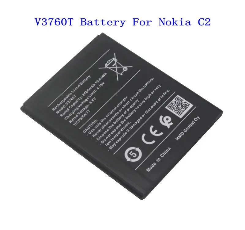 1x 2800mAh 10.64Wh 0 Cycle 100% New V3760T Mobile Phone Batteries For ...