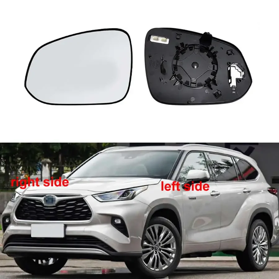 For-Toyota-Highlander-2022-Car-Accessories-Outer-Rearview-Side-Mirrors ...