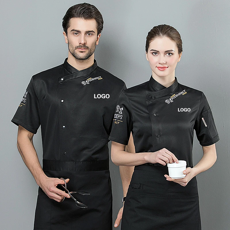 Uniforme de Chef para hombre, chaqueta para cocinar, camisa de cocina ...