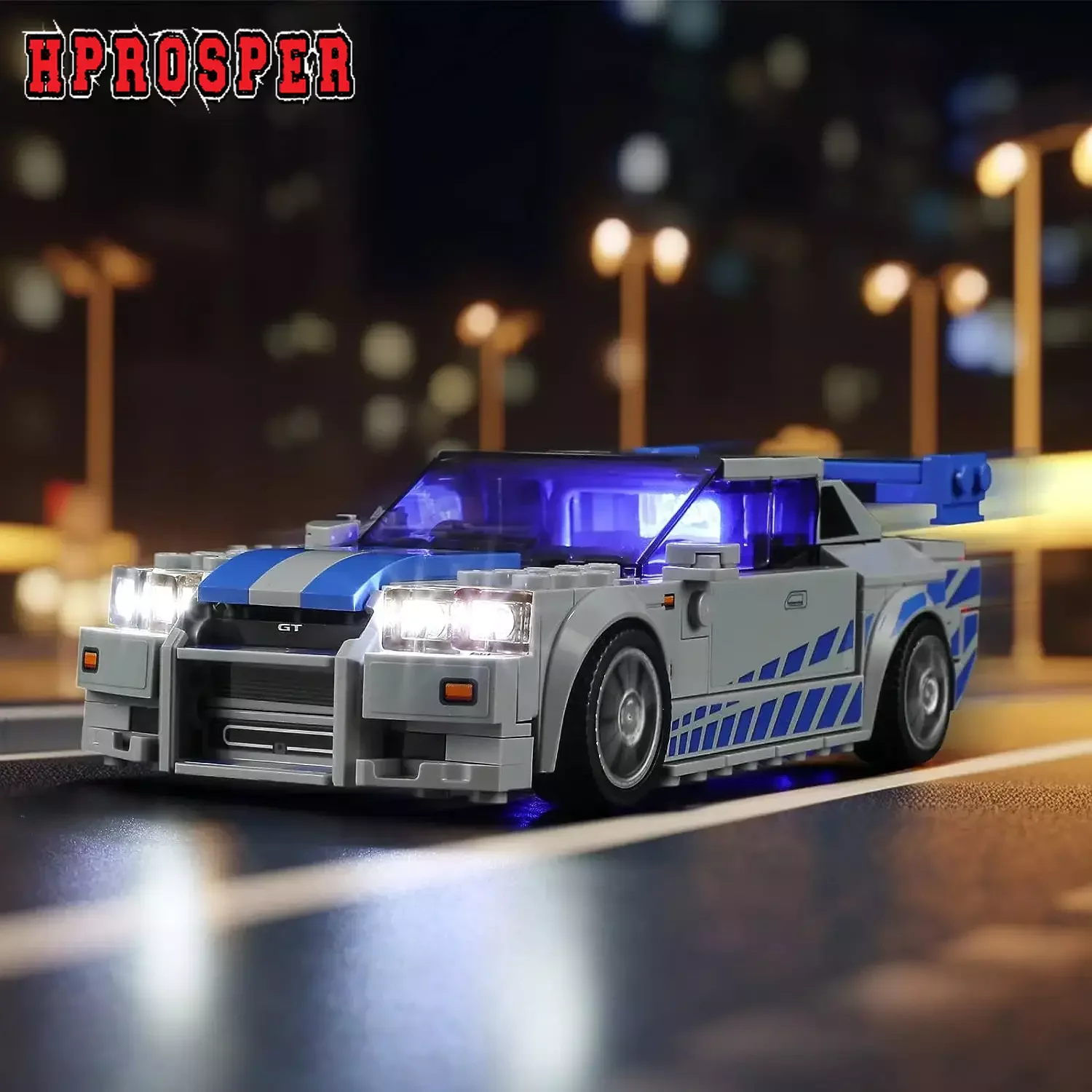 Hprosper-LED-Light-For-76917-Speed-2-Fast-2-Furious-Nissan-Skyline-GT-R ...