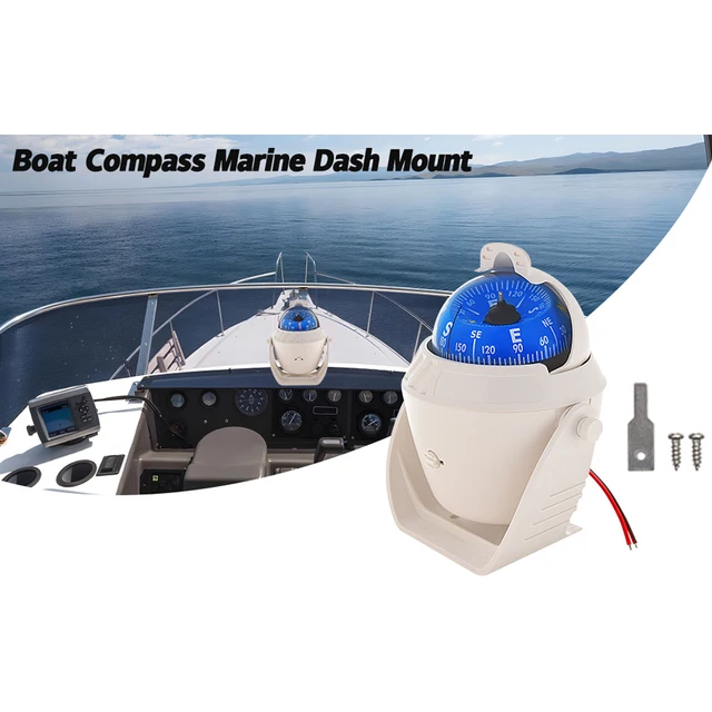 Boat Compass, Marine Compass Navigation Compass Boat Compass Dash Mount ...