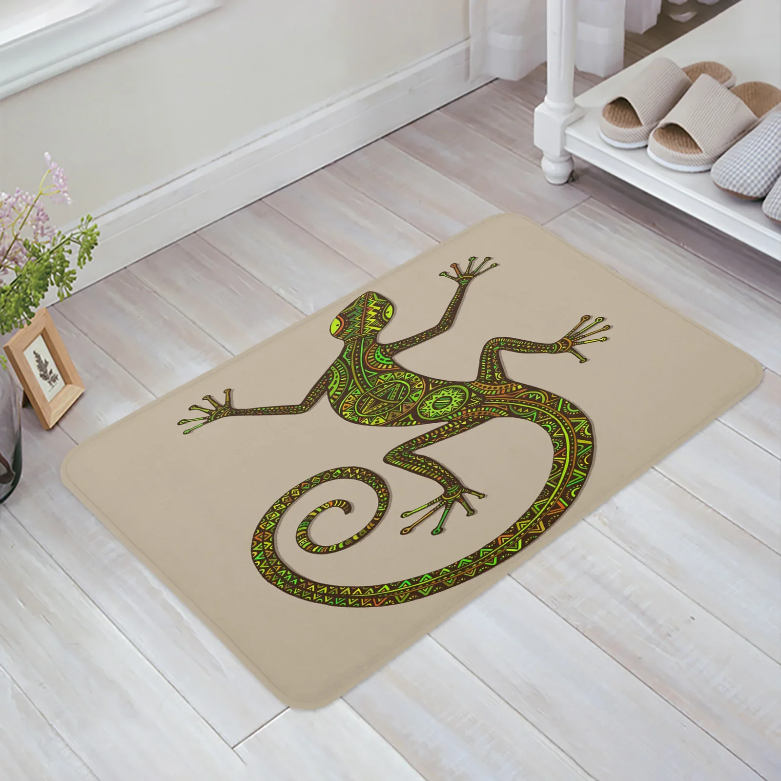 Tribal-Gecko-Lizard-Kitchen-Floor-Mat-Living-Room-Decor-Carpet-Home ...