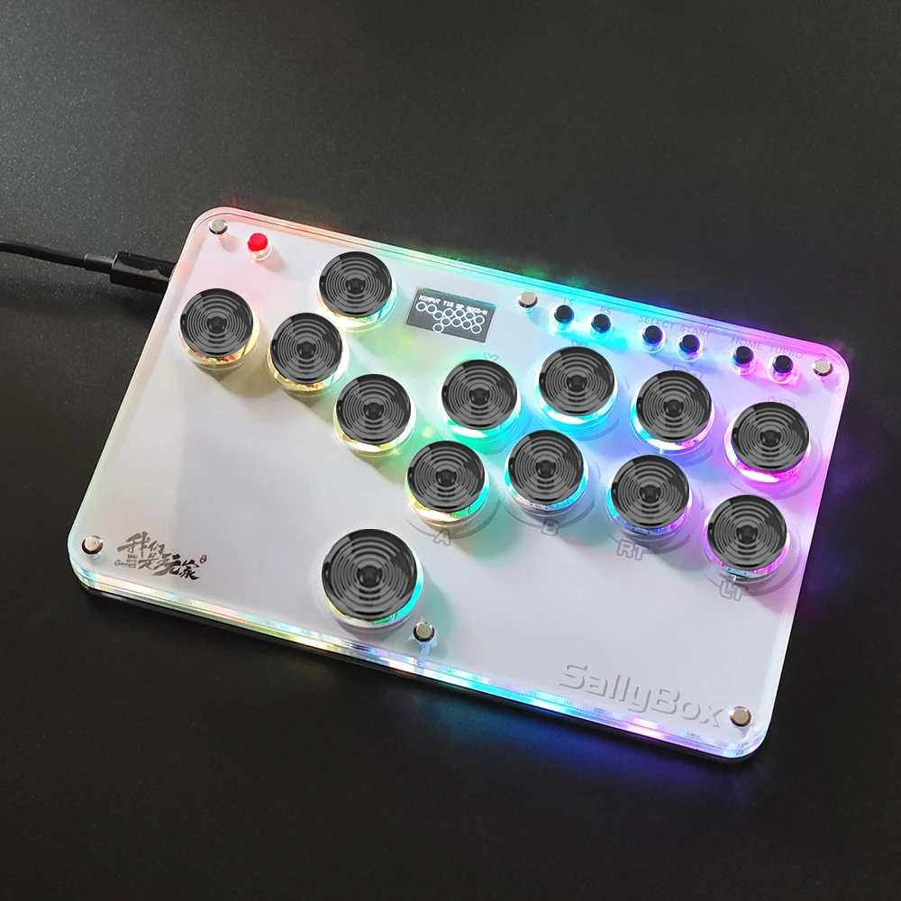 HitBox-Gamerfinger Caps com luz LED, Mini HitBox, Fighting Stick ...