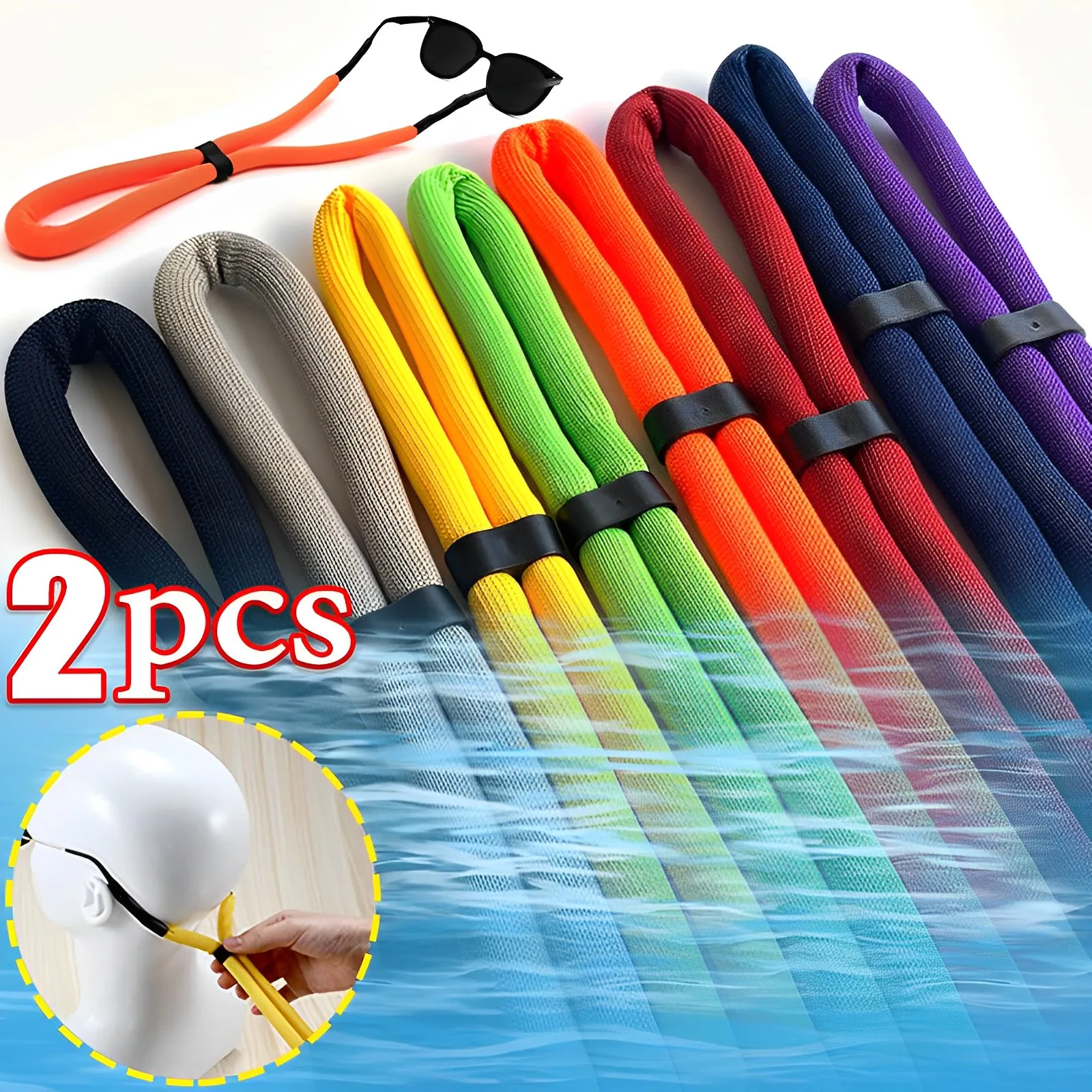 1-2Pcs-Floating-Foam-Chain-Eyeglasses-Straps-Sunglasses-Chain-Sports ...