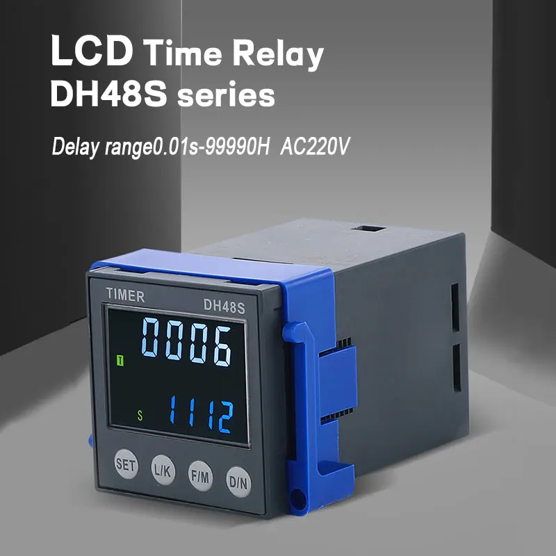 DH48S-1Z-2Z-LED-Programmable-Delay-Relay-0-01S-99990H-With-Socket-Base ...