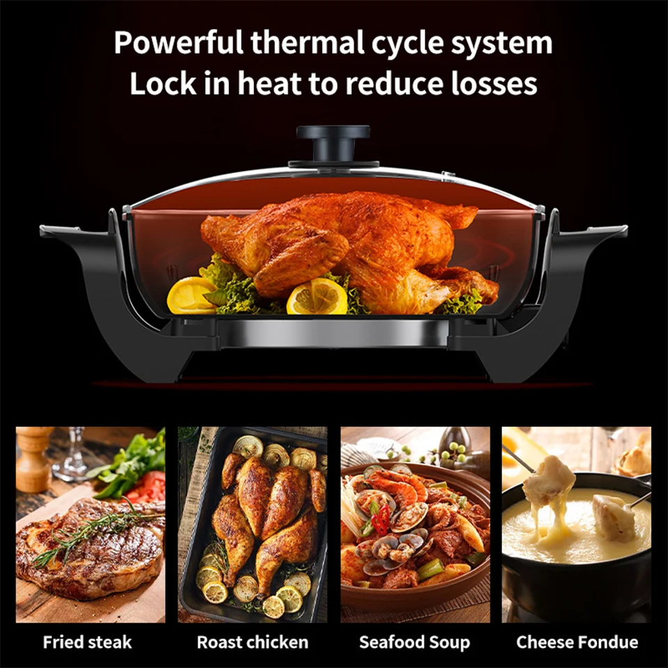 Round Electric Skillet