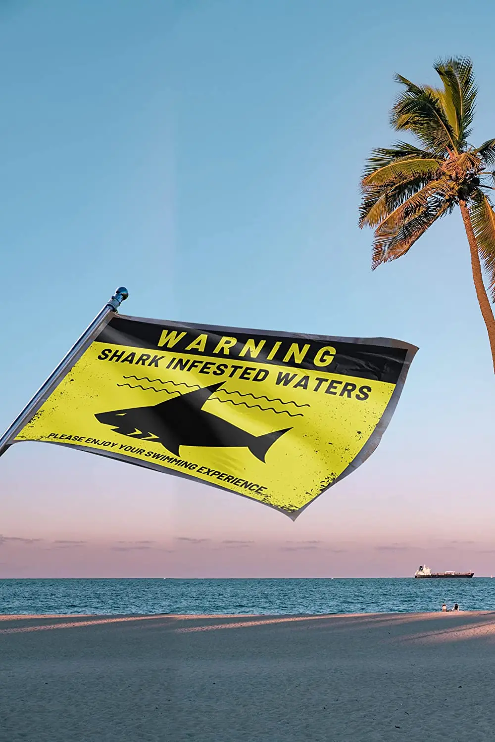 Shark Infested Waters Sign