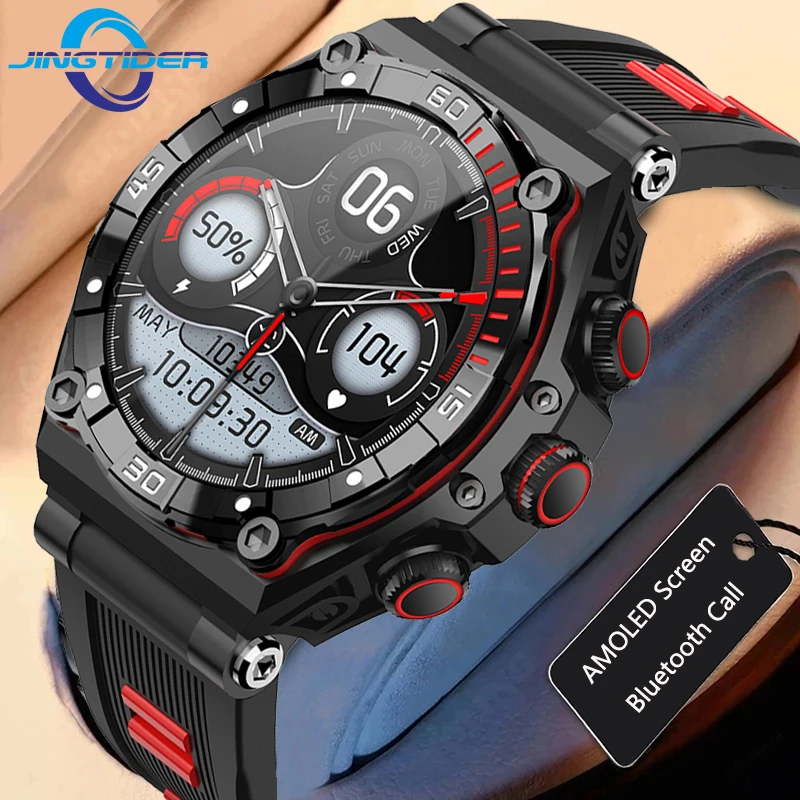 1-43-AMOLED-Screen-Smart-Watch-Men-Bluetooth-Call-Outdoor-Rugged ...