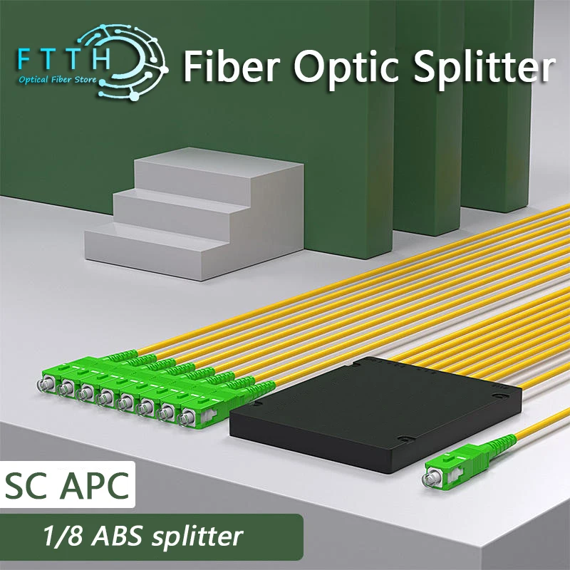 SC-APC-1x8-Fiber-Optic-FTTH-Splitter-FBT-Optical-Coupler-Singlemode ...