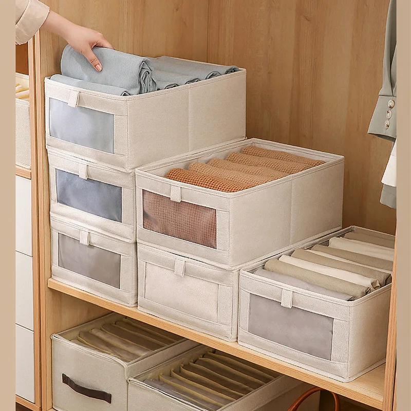 Organizer-Clothes-arrangement-Seasonal-storage-box-Foldable-clothes ...
