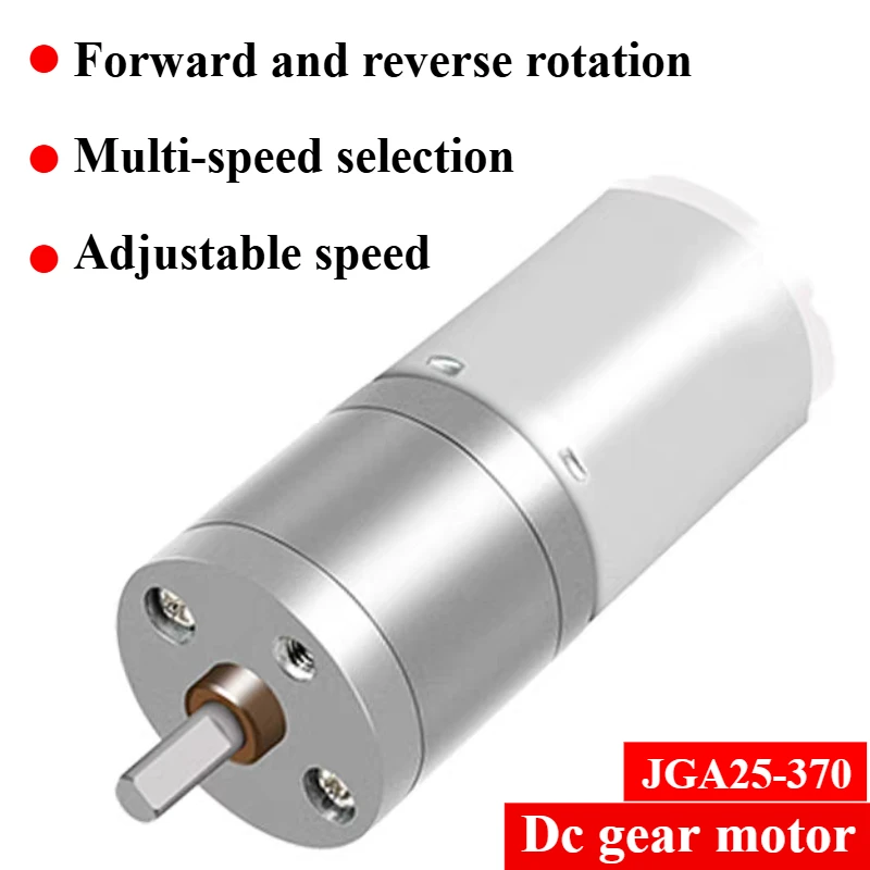 1PCS JGA25-370 DC motor getriebe motor 6/12/24V hohe drehmoment ...