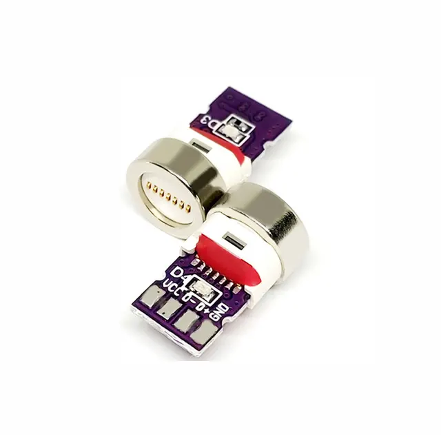 Cltgxdd 1PCS Round Magnetic Cable Type C Micro USB Magnet Connector ...