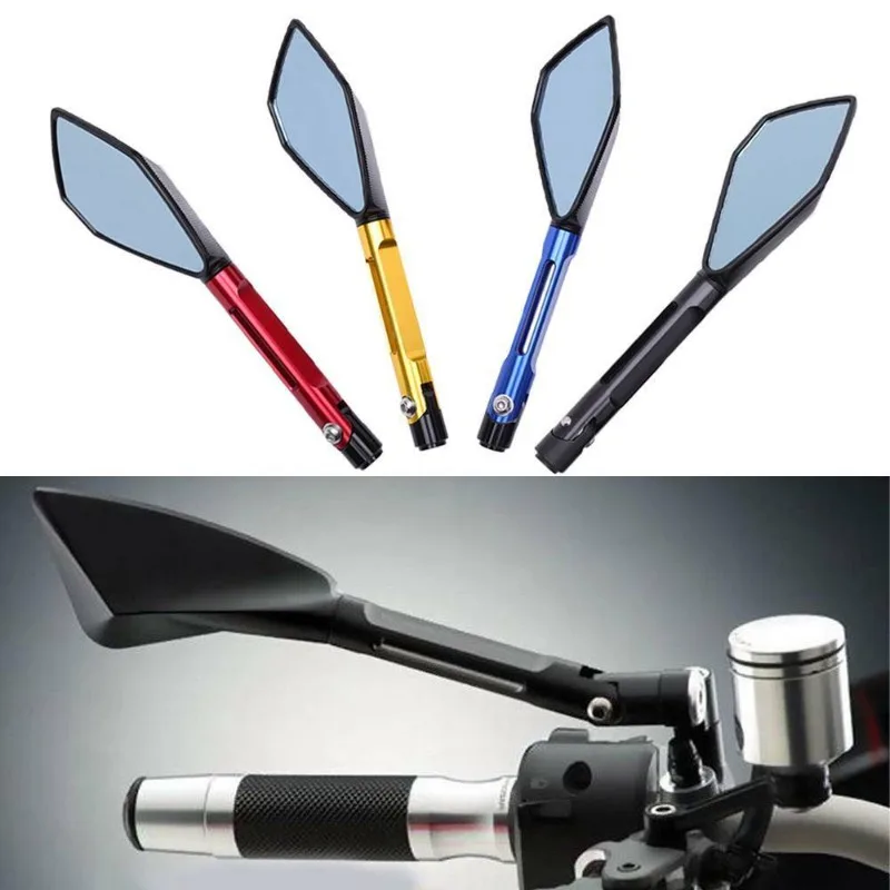 Motorcycle Accessories Aluminum Rear View Rearview Mirrors Side Mirror ...