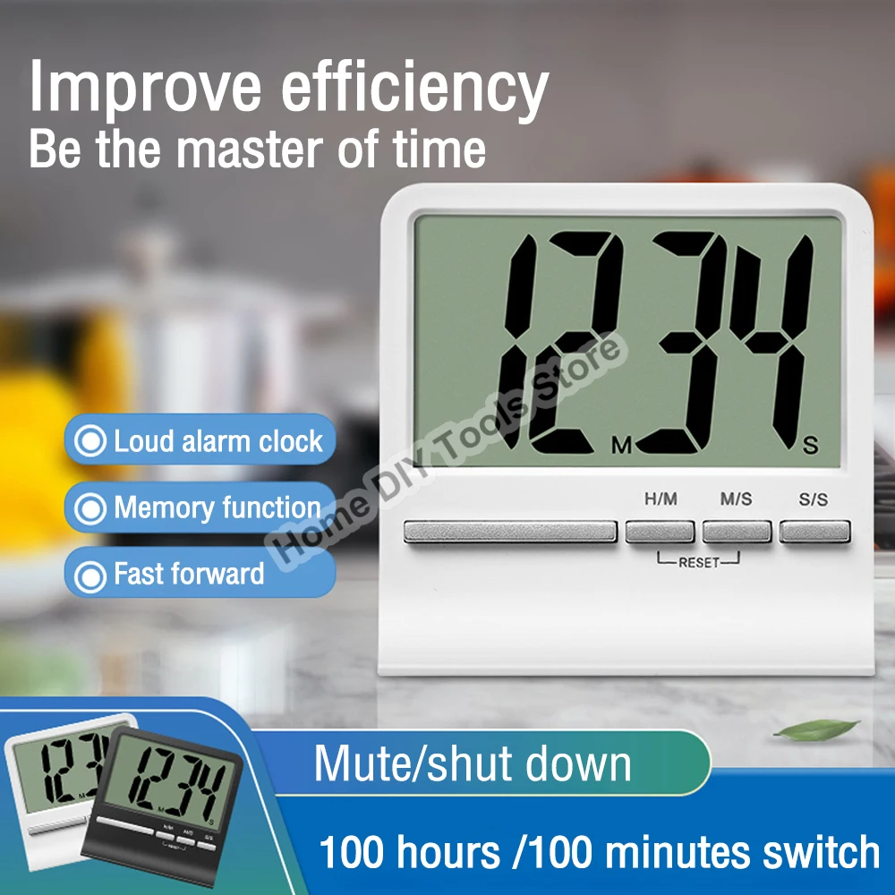 LED-Digital-Kitchen-Timer-For-Cooking-Study-Stopwatch-Alarm-Clock ...