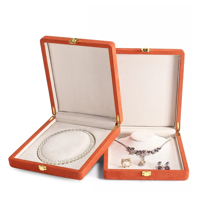 New-high-grade-super-fiber-jewelry-box-fillet-pearl-necklace-box ...