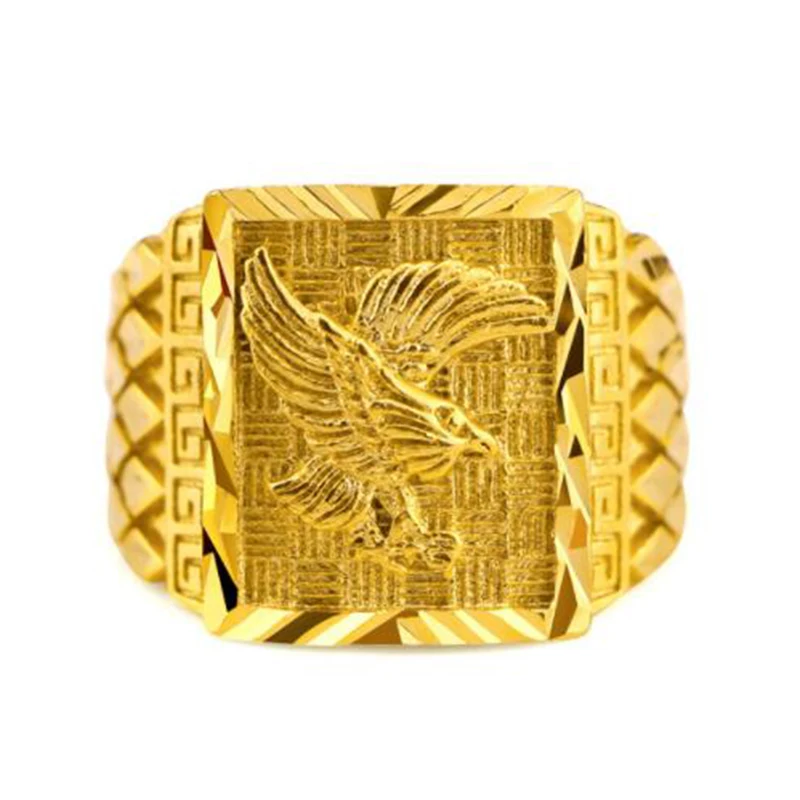 Gold Eagle Rings Men | Eagle Ring Jewelry Gold | Male Eagle Gold Ring ...