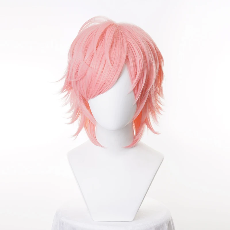 Anime-Yarichin-Club-Ayato-Yuri-Cosplay-Wig-Pink-Short-Heat-Resistant ...