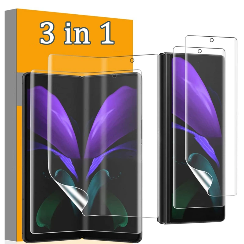 3in1 Hydrogel Film For Samsung Galaxy Z Fold 3 5g Full Coverage Screen ...