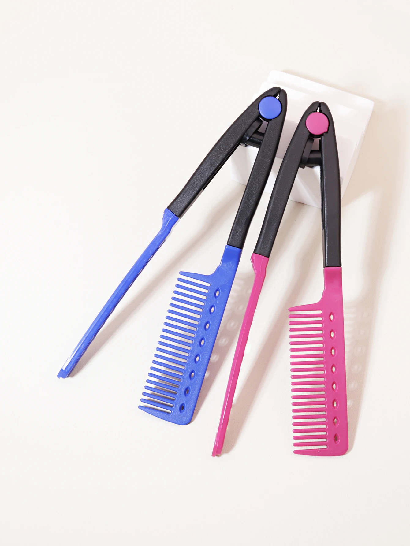 V-shaped-Folding-Straight-Comb-Flat-Comb-Hair-Clip-Tool-Barber ...