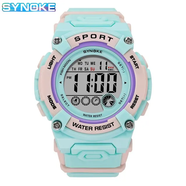 SYNOKE Student Electronic Watch Unisex Sport Watch Multifunction ...