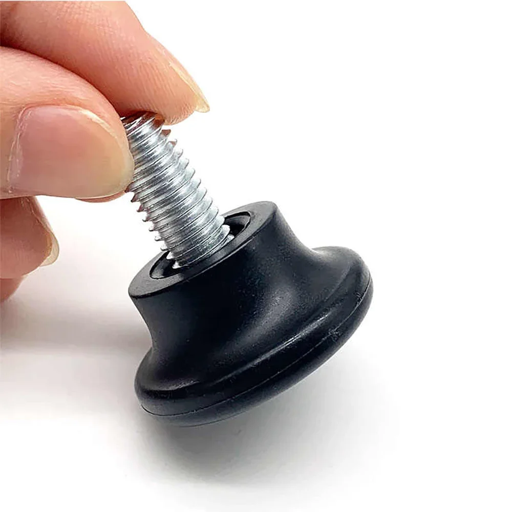 Plastic Adjustable Feet Pad Galvanized Screw M8 Table Chair Balck ...