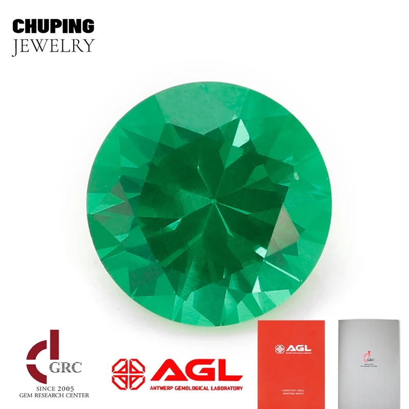 ChuPing Jewelry Round Shape Lab Tsavorite For Making Selectable AGL ...