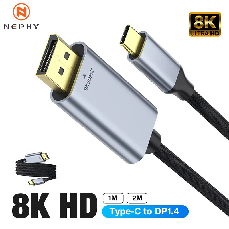 Gold Plated 8K Type C to Displayport DP Cable Converter Adapter For ...