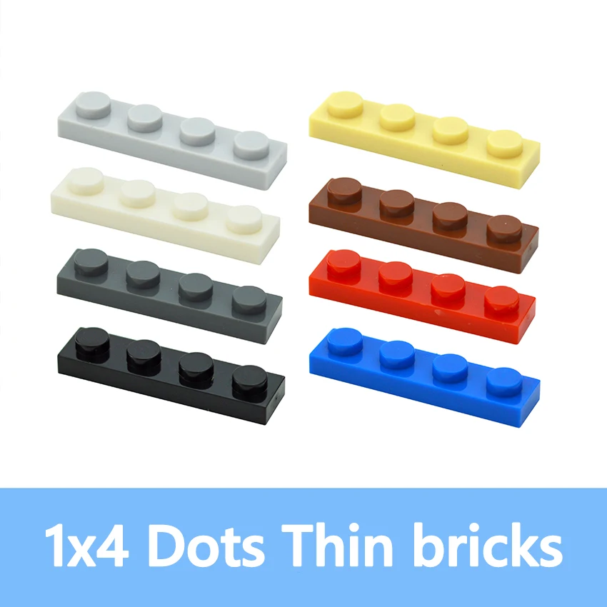 DIY-Building-Blocks-1-4-Dots-Thin-Figures-Bricks-1x4-Dots-Educational ...