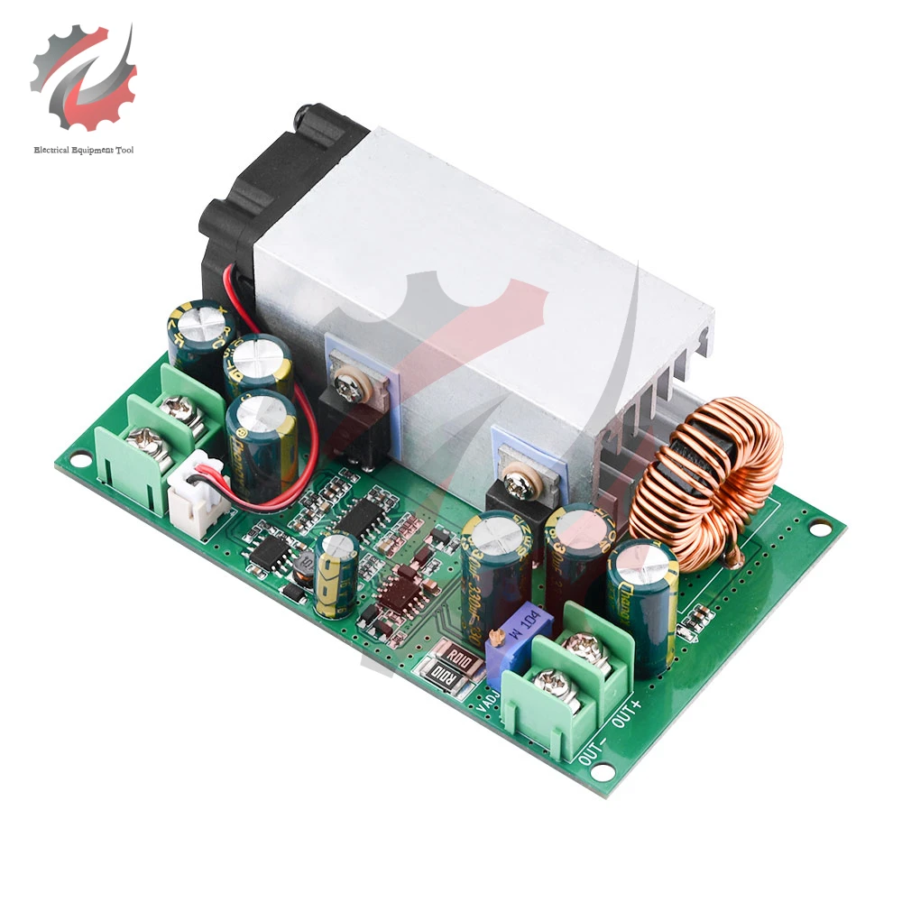 Dc-dc High Power 600w 25a Adjustable Step-down Power Supply Module With Fan 12v-75v To 5v 19v ...