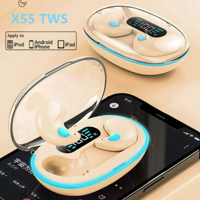 X55-Invisible-Sleep-Wireless-Earphone-TWS-Bluetooth-5-3-Headphones-Hidden-Earbuds-IPX5 ...