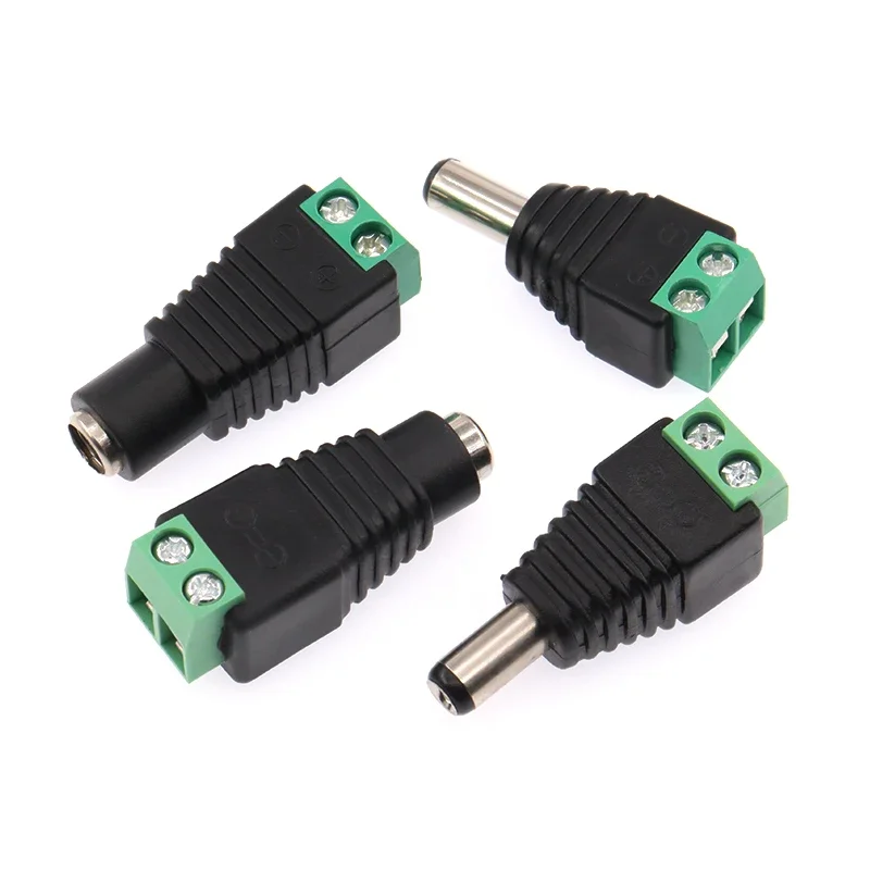 10pcs-12V-DC-Power-Connector-Plug-Jack-Male-Female-Socket-Barrel-2-1mm ...