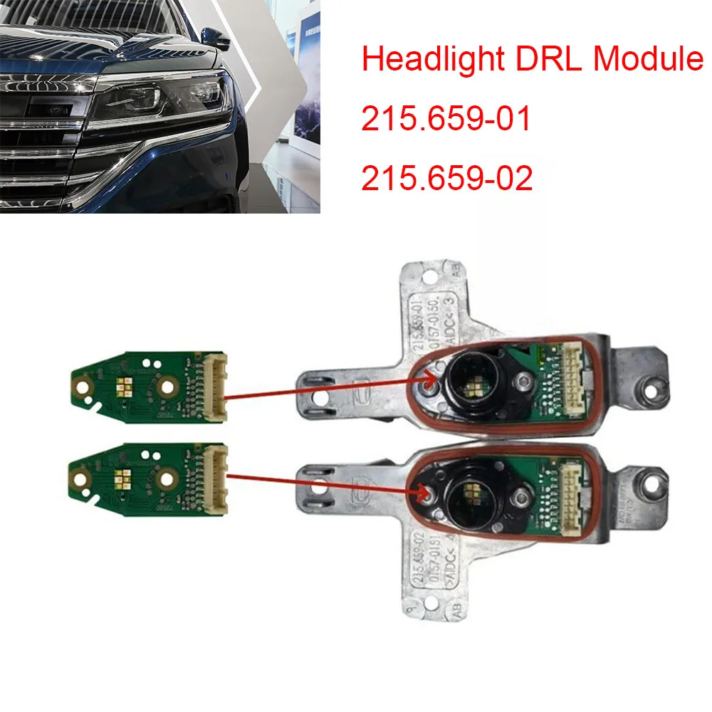 LED Headlight Angel Eyes DRL Boards 215.659.01 215.659.02 For 2019 2020 ...