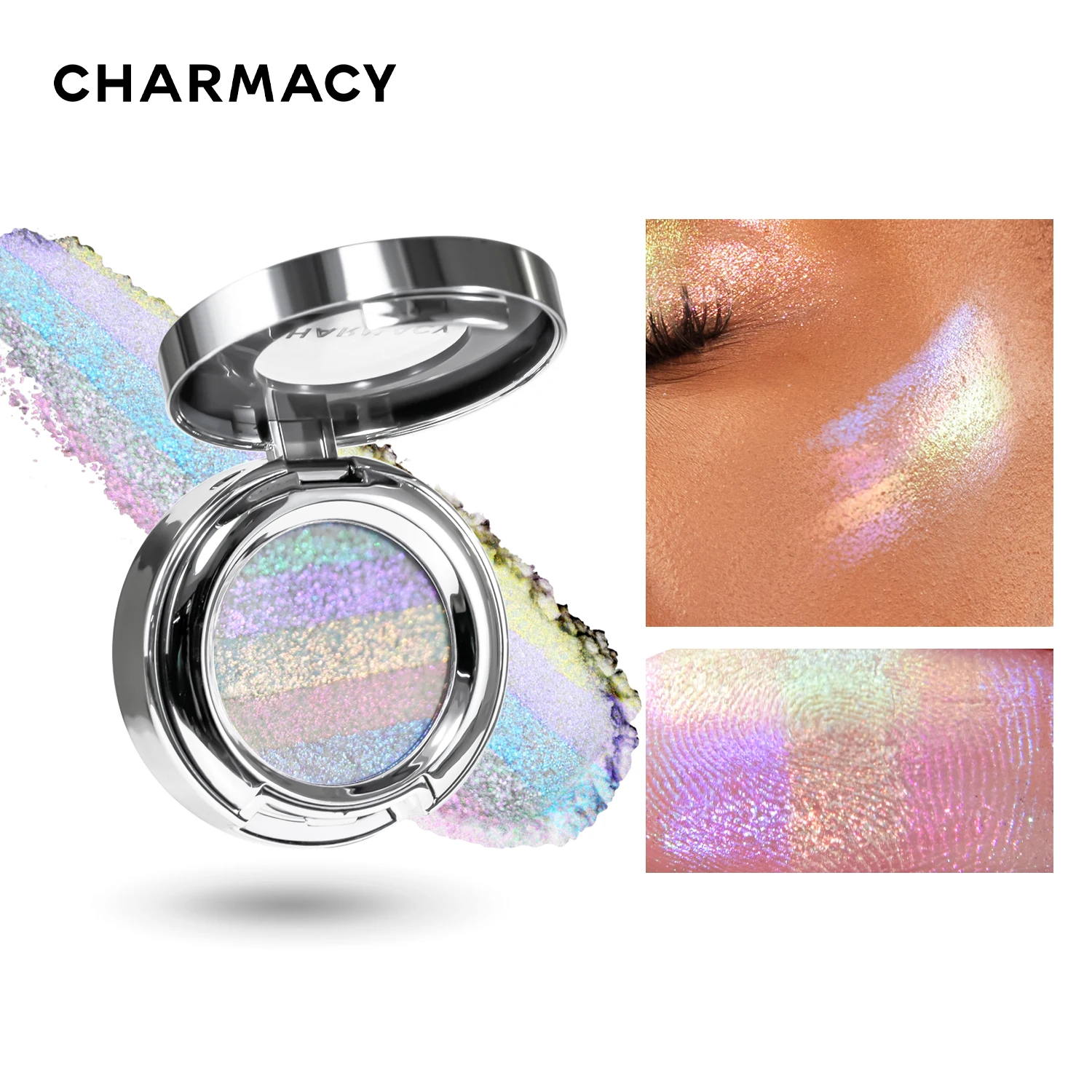 CHARMACY-Rainbow-Duochrome-Highligter-New-5-Colors-Shimmer-Multichrome ...