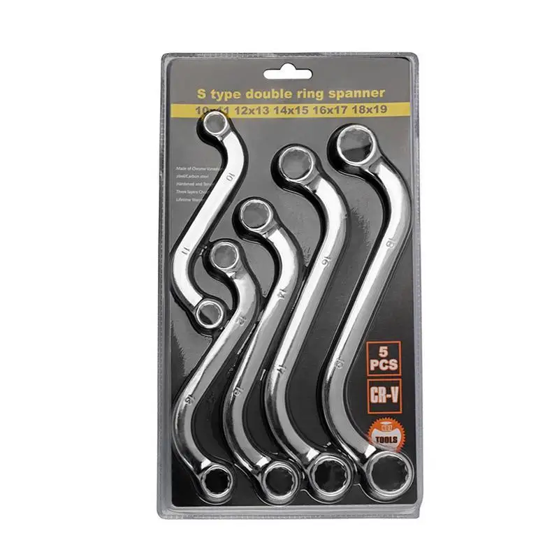 5-Pcs-Vehicle-S-Style-Wrench-Set-Spanner-Set-Double-Box-Mechanical-Hand ...