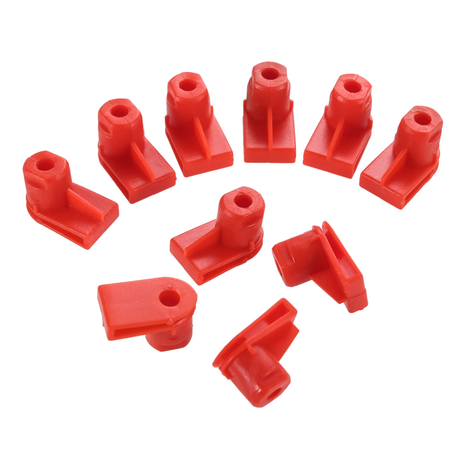 10 Pcs Red Plastic Bumper Clips Wing Mounting Grommet Nuts Screws Fit ...