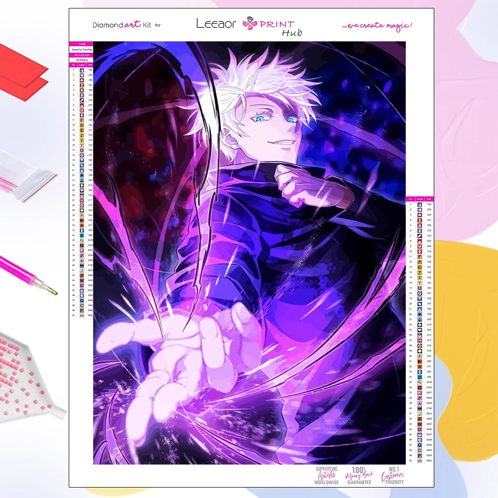 Colorful-Anime-Diamond-Painting-Satoru-Gojo-Full-Diamond-Mosaic ...