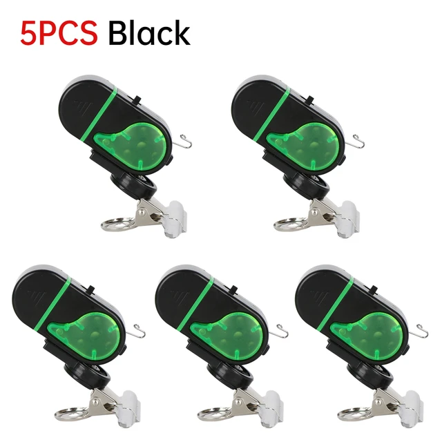1-10PCS Fish Bite Alarm High Sensitive Fishing Alarm Sound Bell LED ...