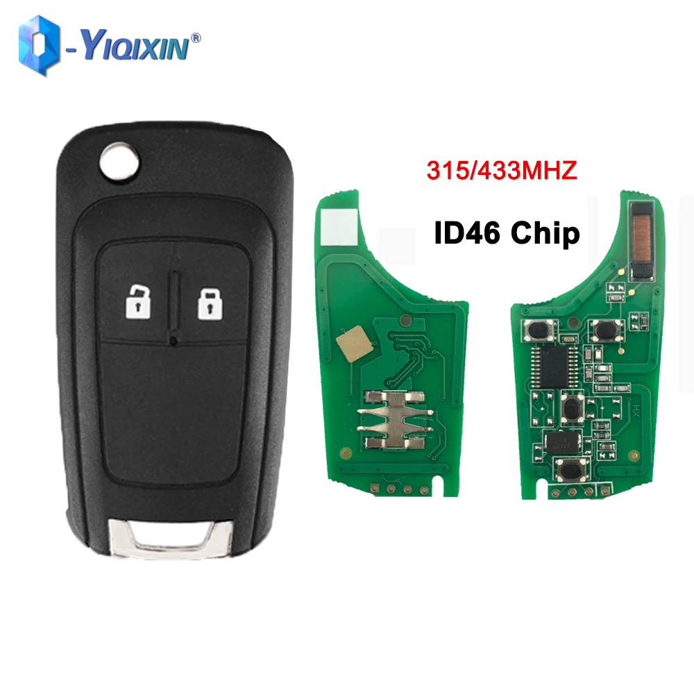 433Mhz 2 Buttons Remote Key For Vauxhall Opel Astra J Corsa E Insignia ...