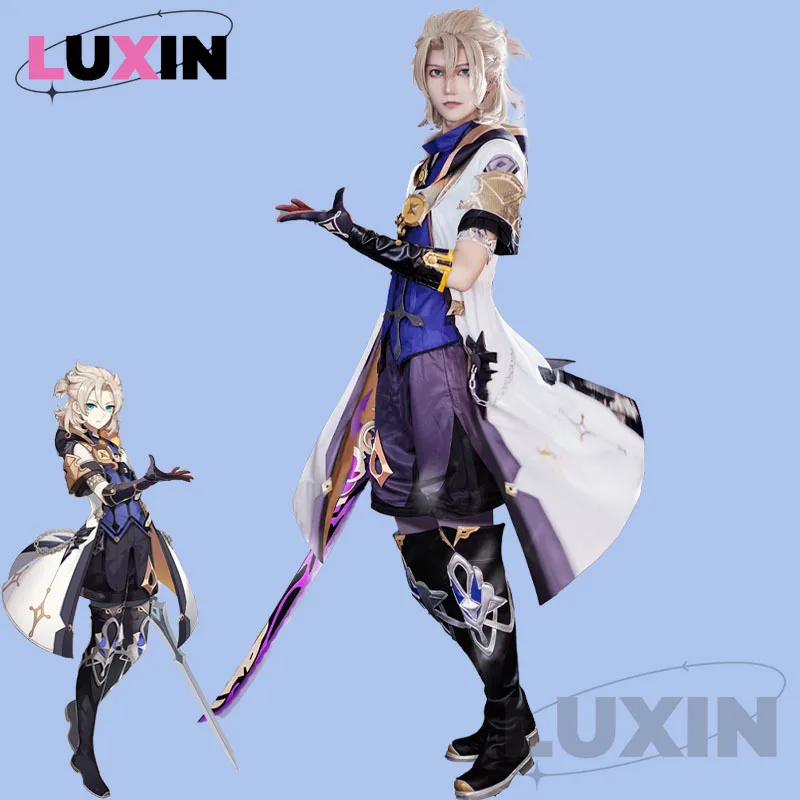 Albedo-Cosplay-Genshinimpact-Albedo-Cosplay-Costume-Uniform-Suit-Wig ...