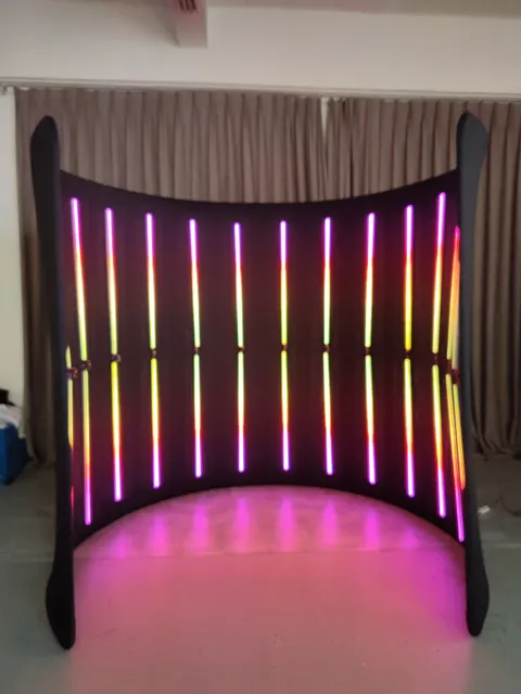 8x8x5ft open RGB colors changing 360 enclosure custom print logo on ...