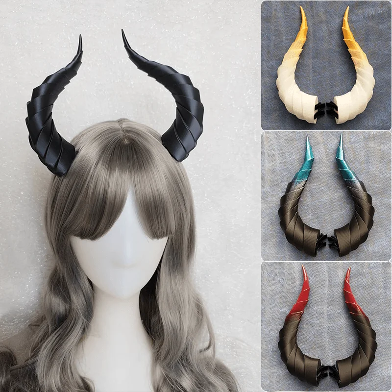 10-14-17cm-Gradient-Devil-Horns-Cosplay-Horns-Head-Clip-Headwear ...