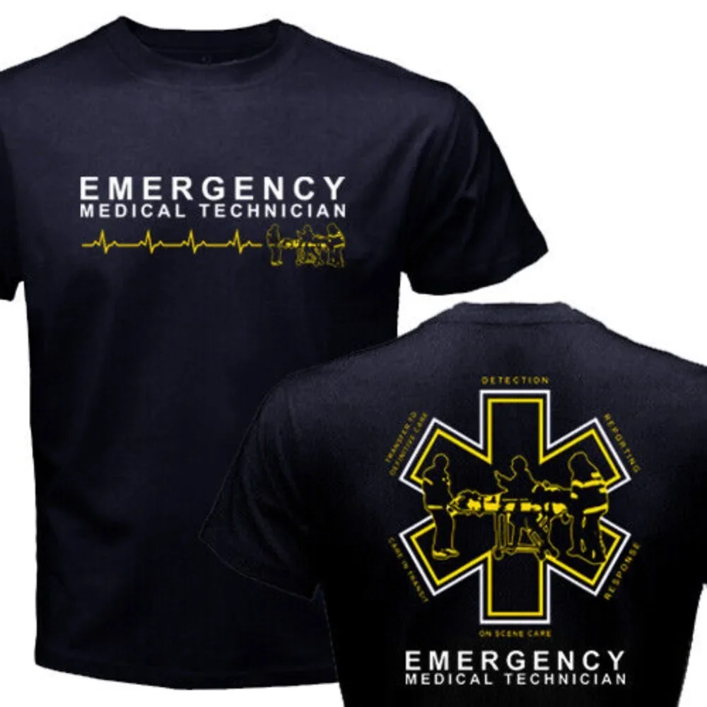 Short-Sleeve-Casual-100-Cotton-Men-T-Shirt-Proud-Paramedic-EMT ...