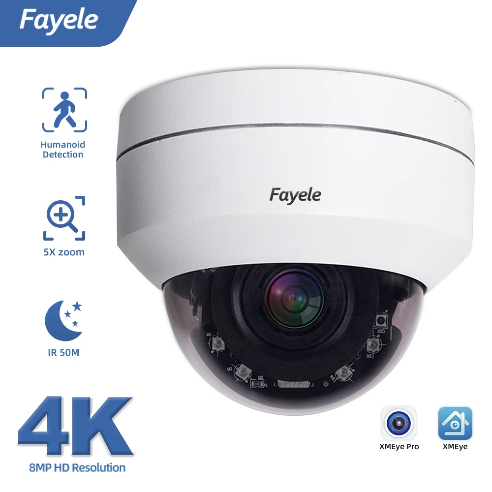 CCTV-Security-POE-5MP-MINI-Dome-PTZ-Camera-Pan-Tilt-5X-ZOOM-IR-50M-P2P ...