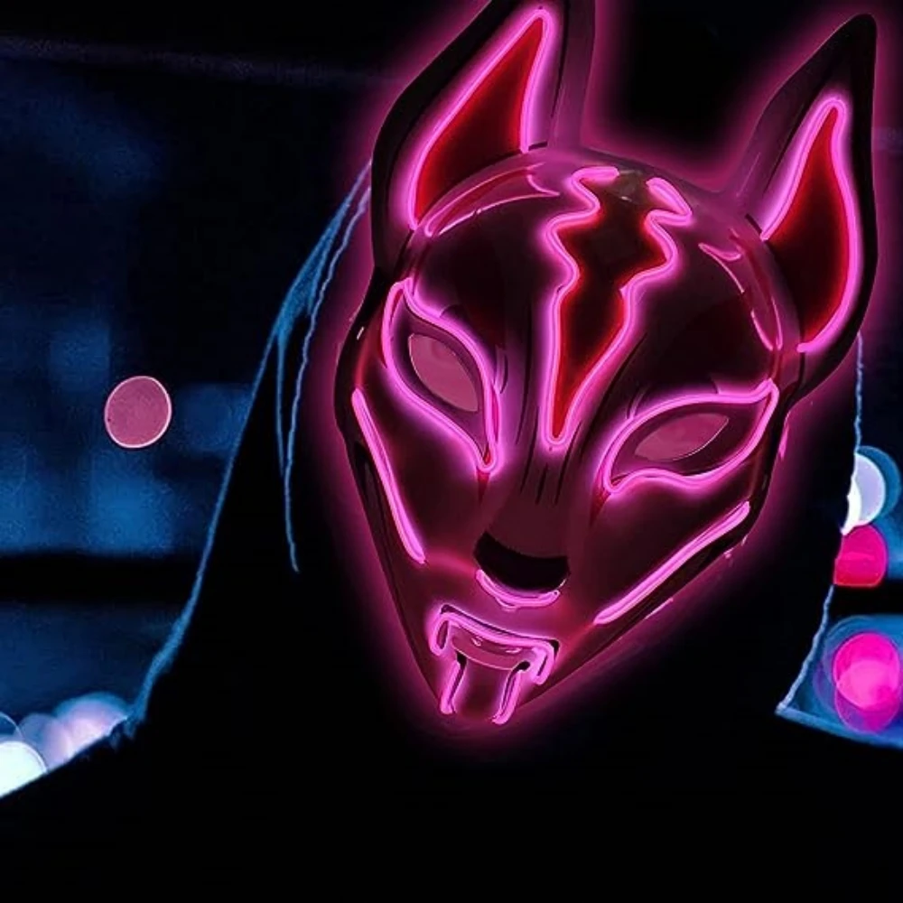 Light-Up-Mask-Led-Halloween-Mask-Light-Up-Fox-Mask-Halloween-Costume ...