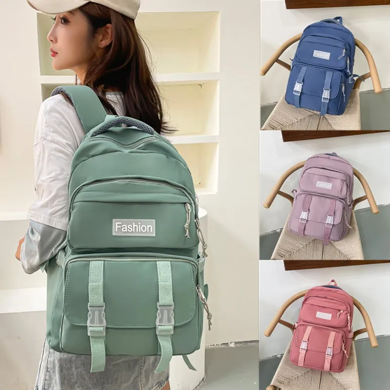 Cool Girl Lady Fashion Daily Backpack Casual Travel Bag Female Student ...