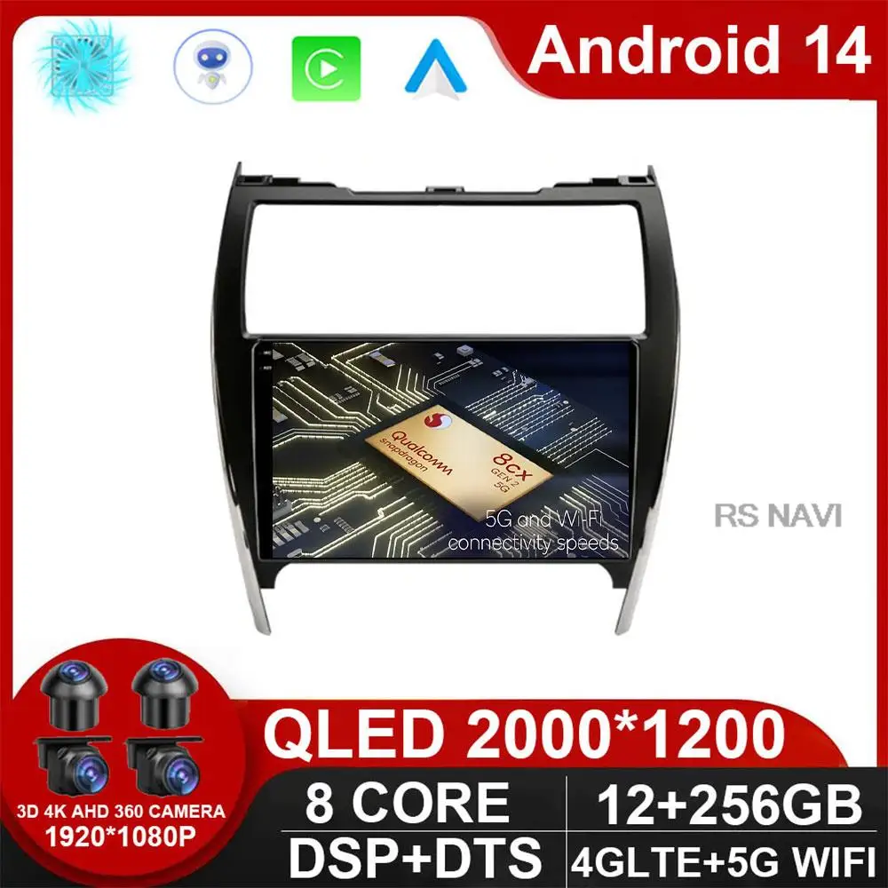 Android-14-2din-Car-radio-For-TOYOTA-Camry-2012-2013-2014-Version ...